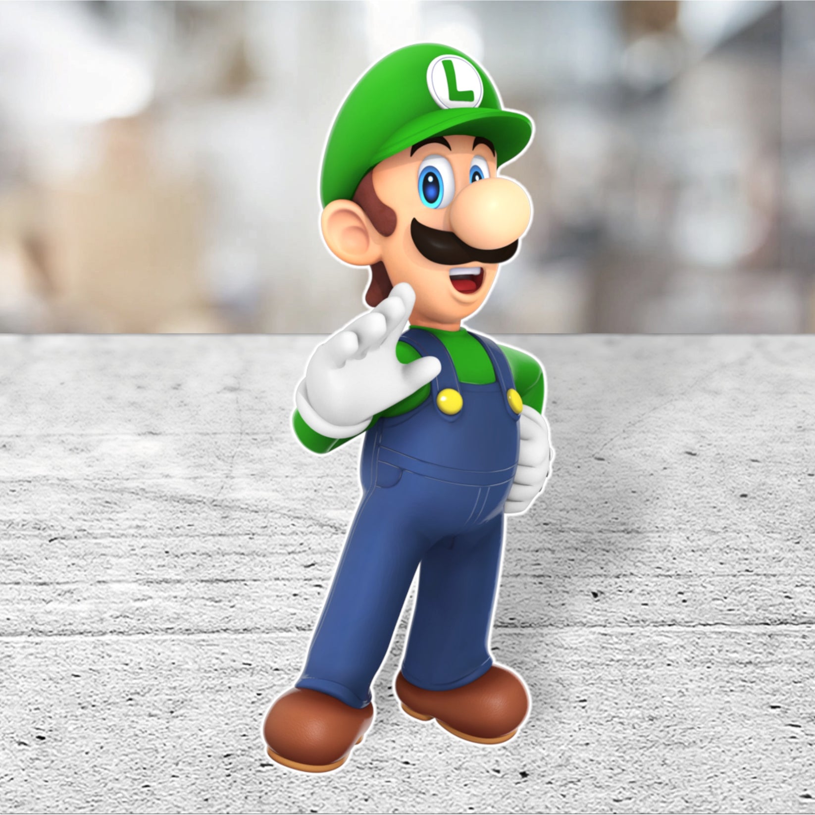 Luigi Mario bros character party prop cutouts centerpieces, Backdrop a ...