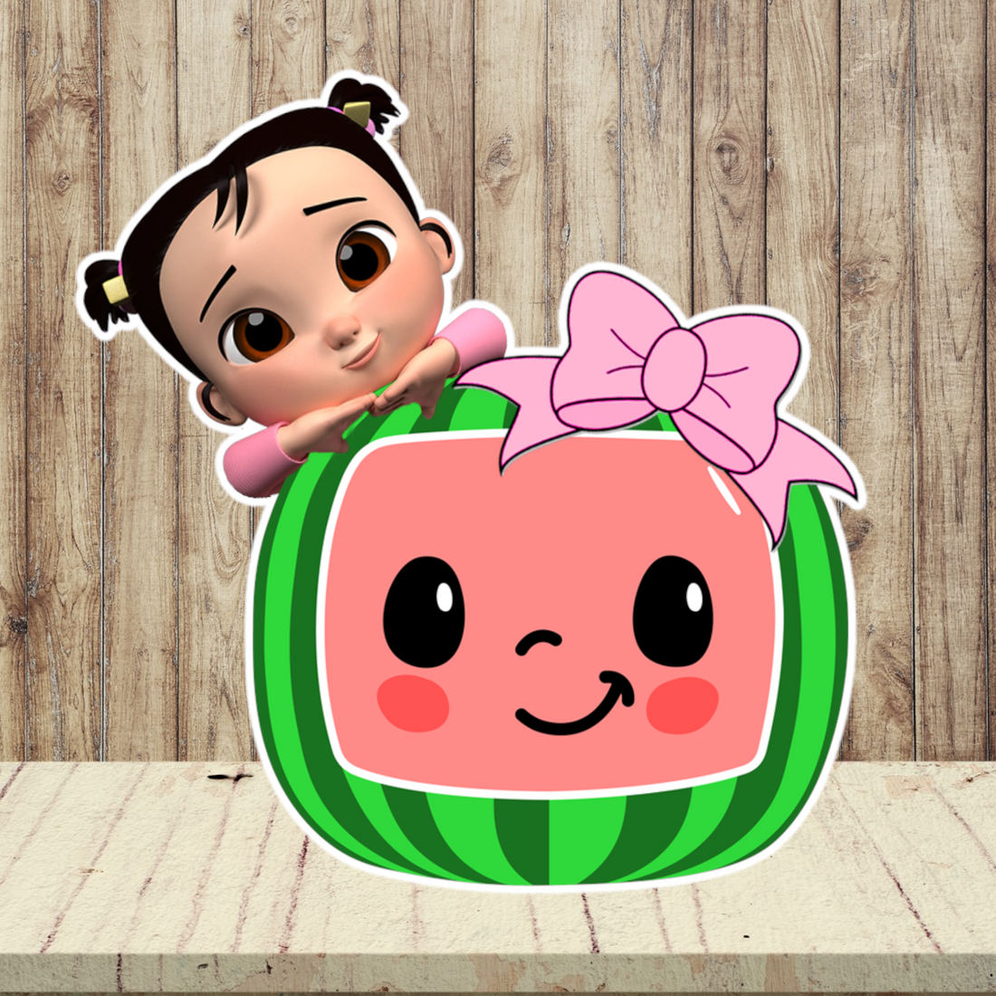 Cocomelon Cece Cutouts. Perfect for Backdrops, Cake toppers, Cupcakes ...