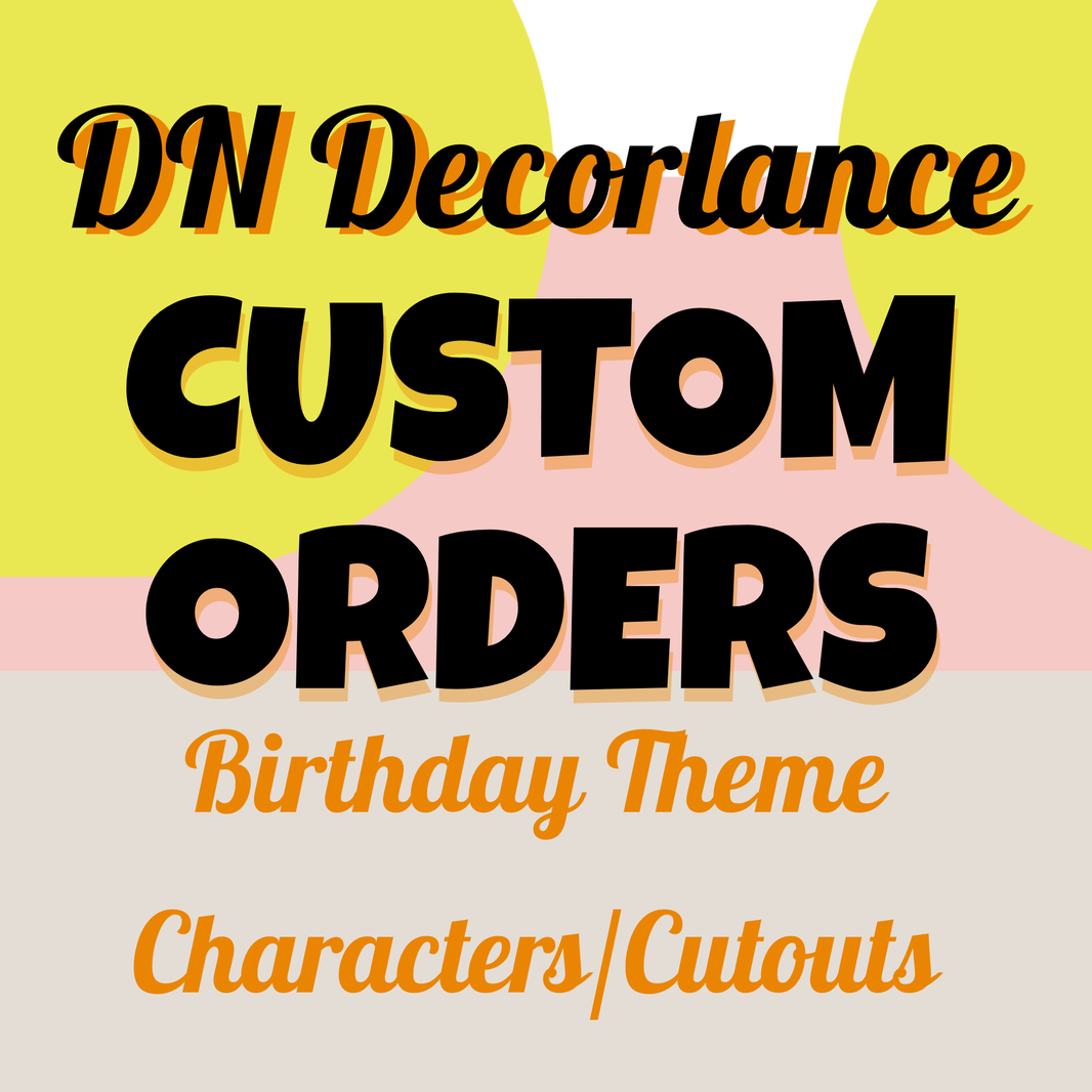 Character Props Cutouts, Centerpieces, Standee, Backdrop and Birthday ...